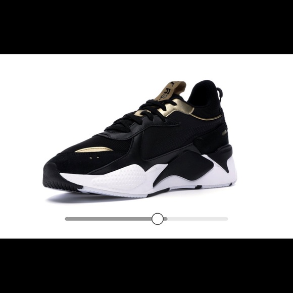 Puma | Shoes | Puma Rsx Trophies Black Gold | Poshmark